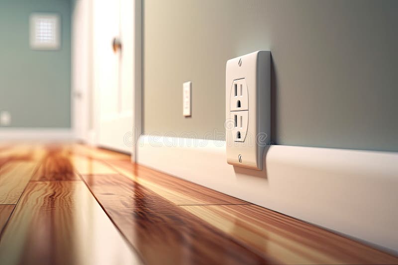 Smart Socket in Modern Room, AI Generated Stock Illustration ...