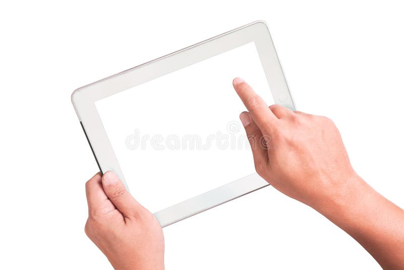 White smart touchpad pc stock image. Image of mobile - 19486209