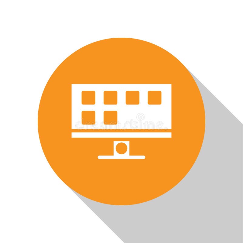 White Smart Tv Icon Isolated on White Background. Television Sign ...