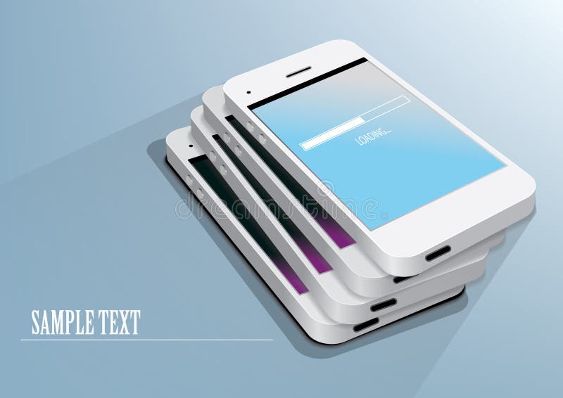 Website Progess Bar with Four Steps Stock Vector - Illustration of four ...