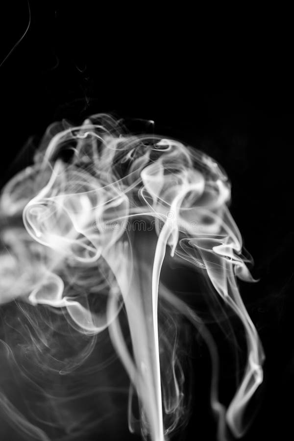 White Smoke on Black Background Stock Photo - Image of curve, smoke ...