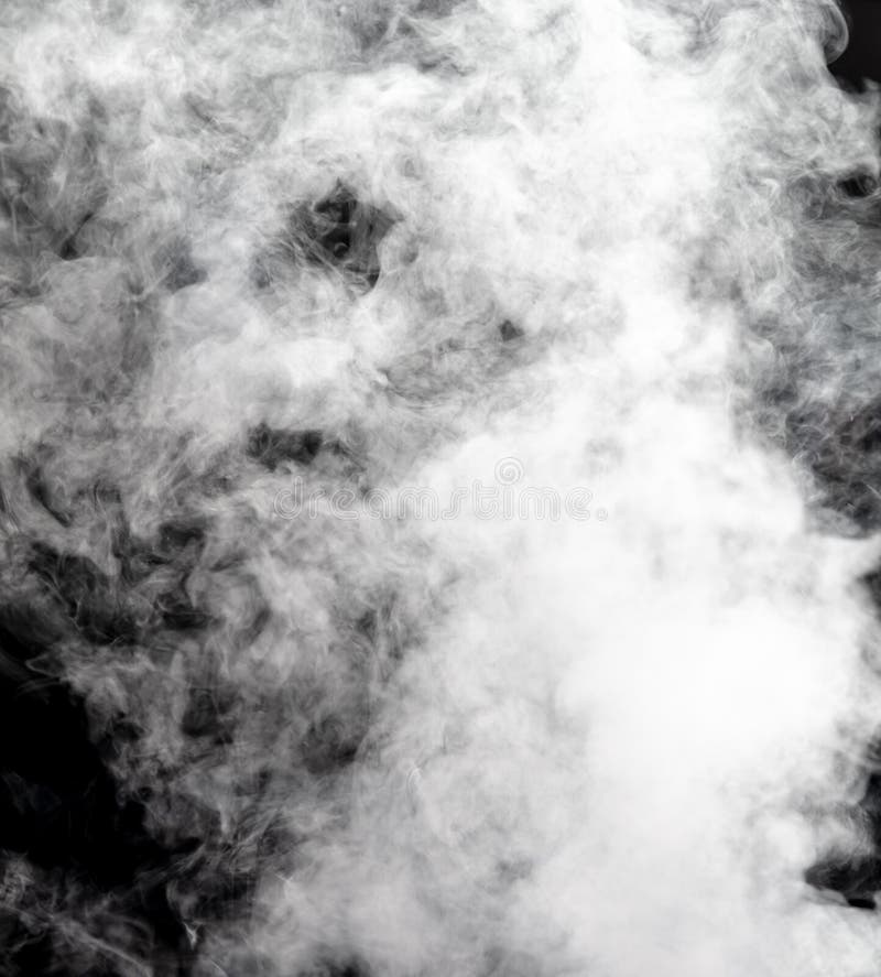 White Smoke on a Black Background. Texture Stock Image - Image of light ...