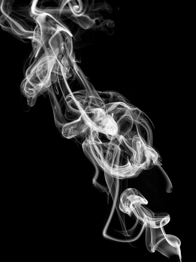 White Smoke on Black Background Stock Photo - Image of curve, motion ...