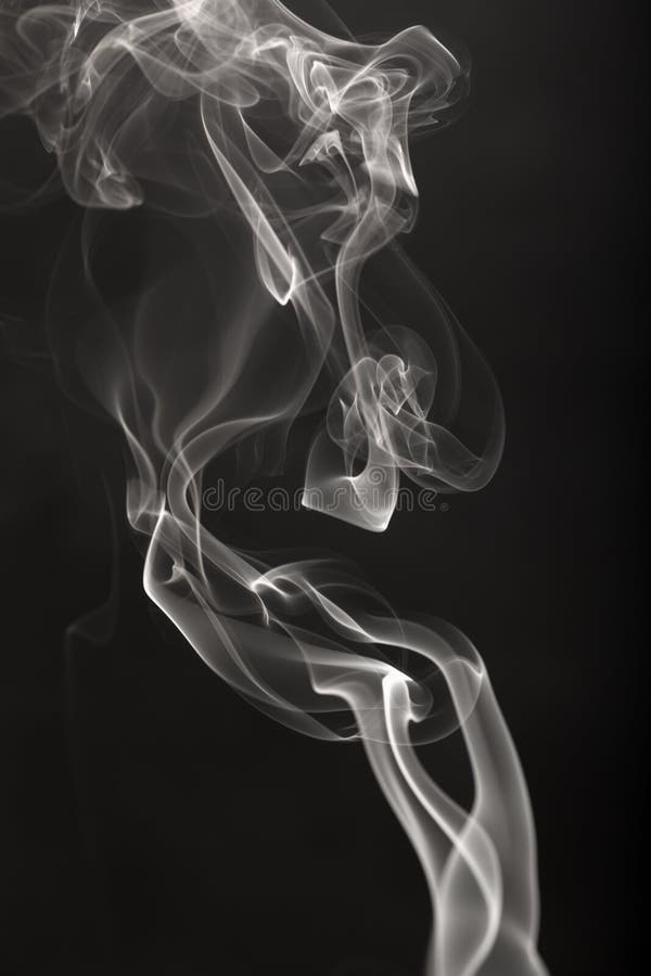 White Smoke on Black Background Stock Image - Image of black, smooth ...