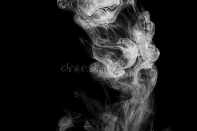 White Smoke on Black Background. Pattern Smoke Stock Image - Image of ...