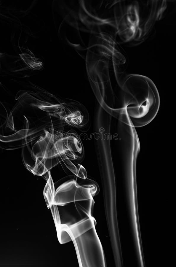 White Smoke in a Black Background. Smoke White Light Stock Image ...