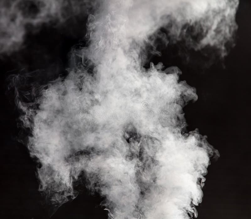 White Smoke on a Black Background. Texture Stock Image - Image of light ...