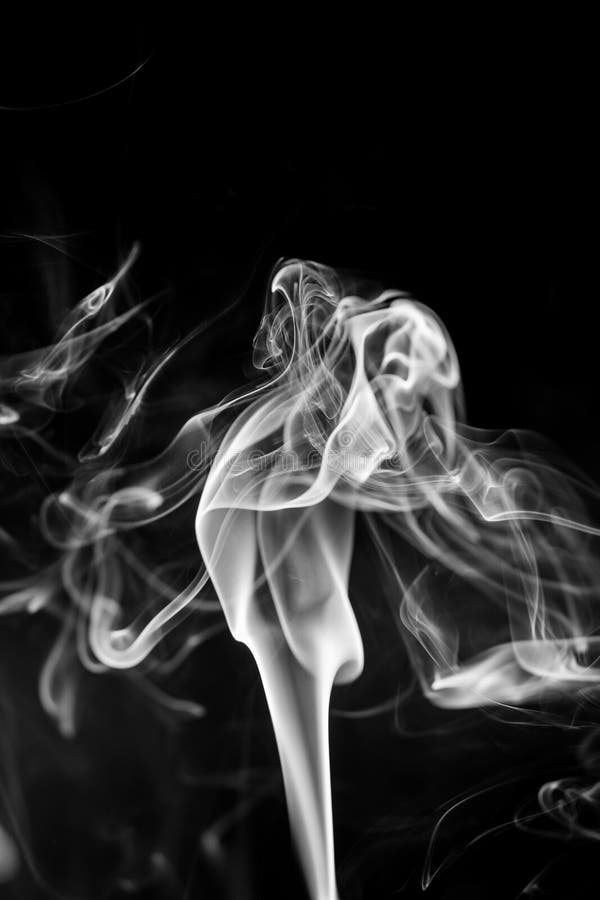 White Smoke on Black Background Stock Photo - Image of abstract ...