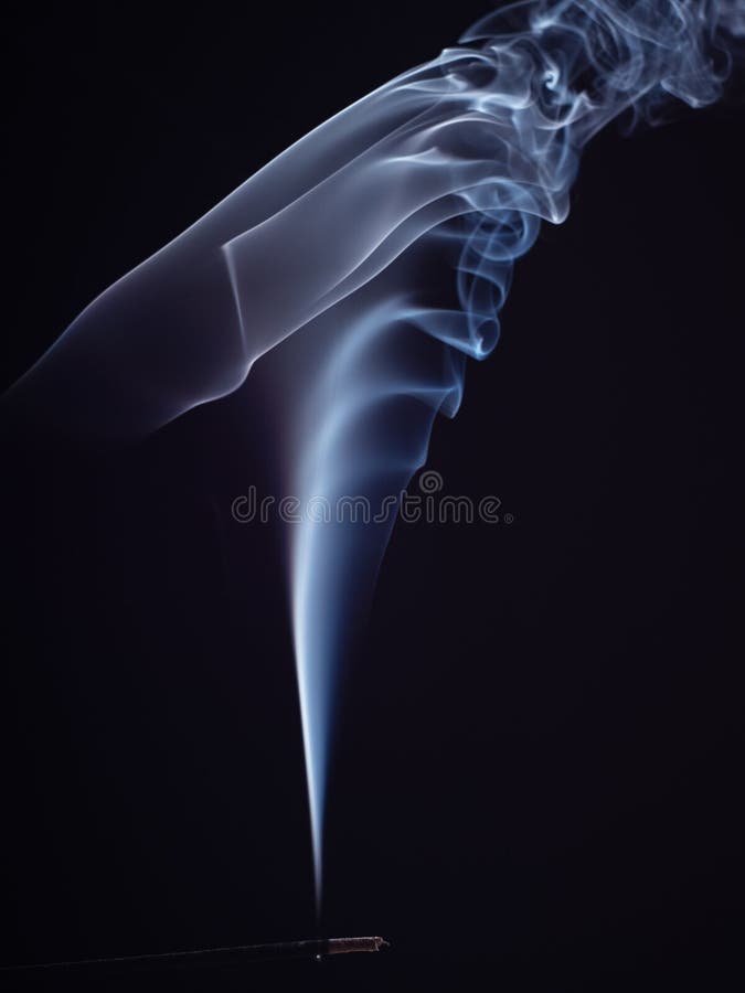 White Smoke Pattern, Isolated on Black Background, Close Up View ...