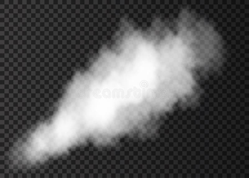 White Smoke Puff on Transparent Background. Stock Vector - Illustration ...