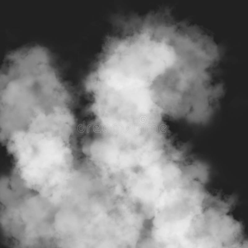 White Smoke Up Abstract White and Dark Fog or Smoke Isolated on Black ...