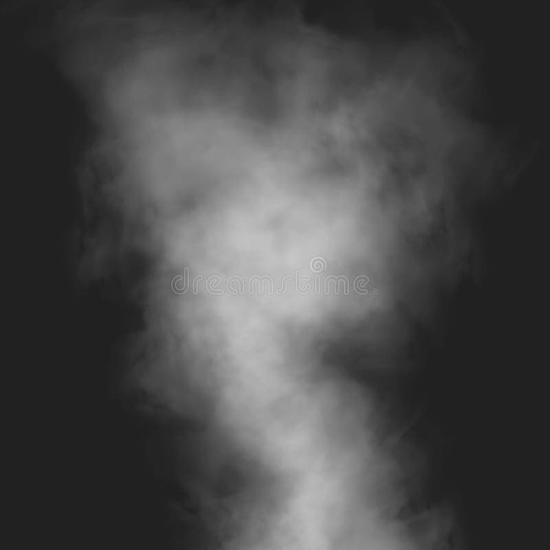 White Smoke Up Abstract White and Dark Fog or Smoke Isolated on Black ...