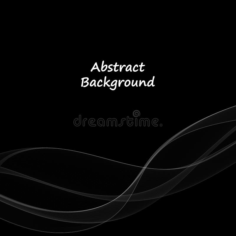 White Smoke Wave. Vector Abstract Lines. Template for Advertising. Eps ...