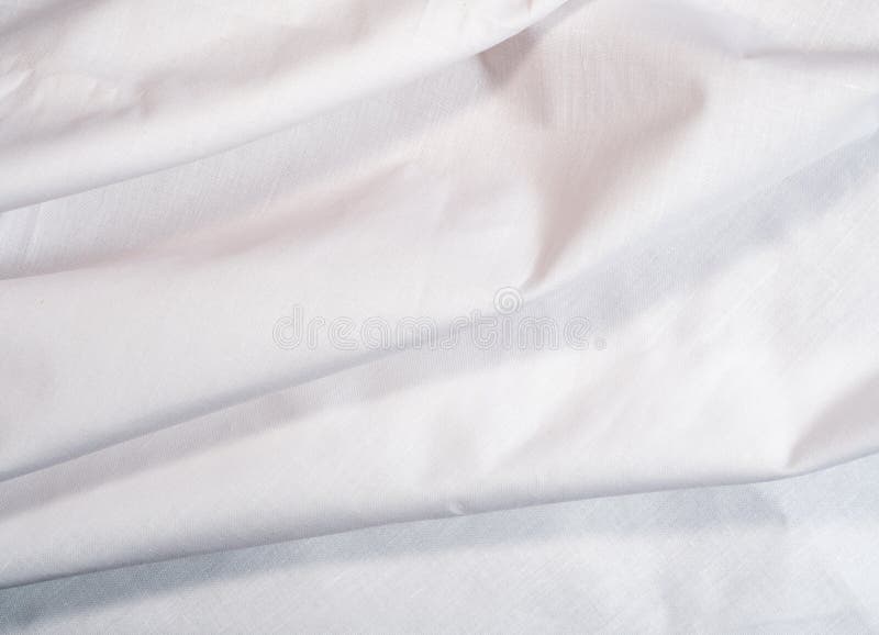 White Smooth Fabric, Close Up View. Clean White Textile, an Abstract ...