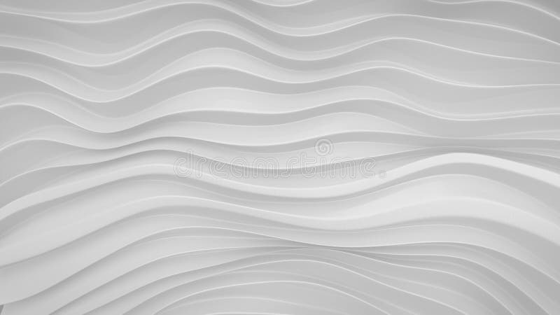White Smooth Horizontal Lines 3D Render Stock Illustration ...