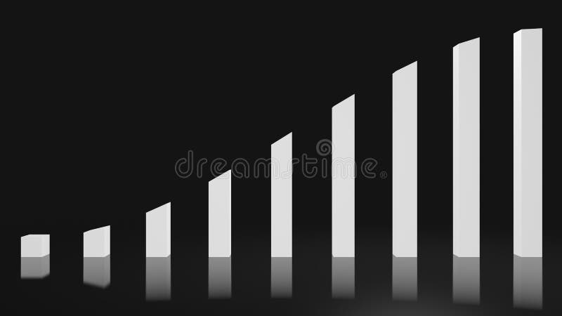 Smooth Upward Curve Line on Green Graph Paper Vector for Business and ...