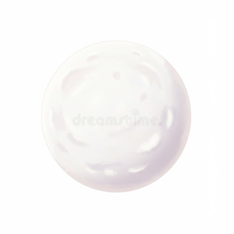 White Smooth Sphere on White Background Stock Illustration - Illustration of shiny, background ...