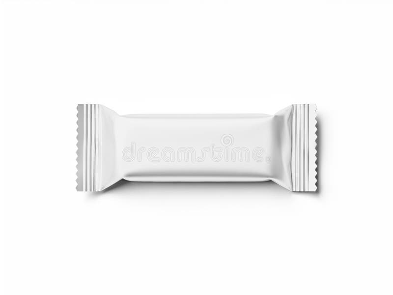 White Snack Bar Package Mockup Design Stock Photo - Image of package ...