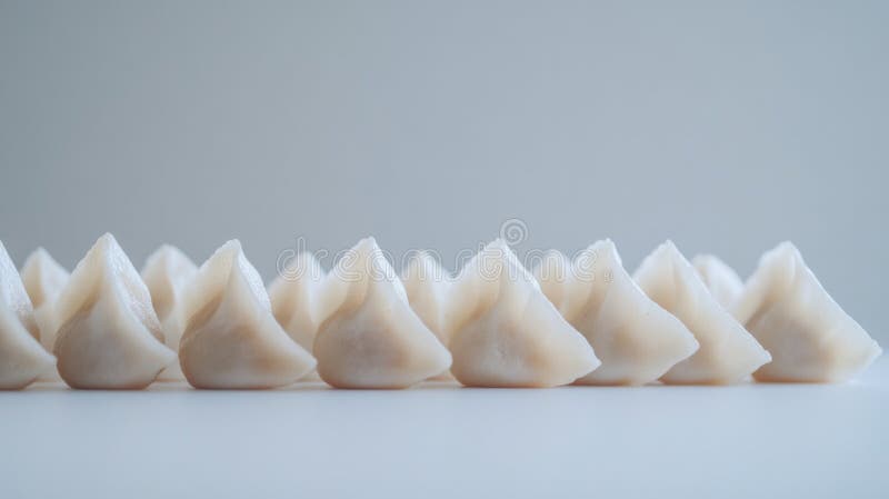 White snacks on table stock photo. Image of cupcakes - 374021360