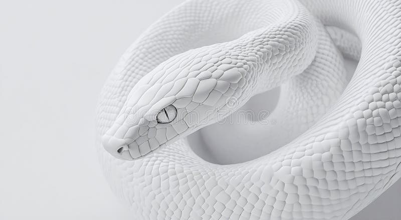 White Snake Coiled Studio Setting Stock Photos - Free & Royalty-Free ...