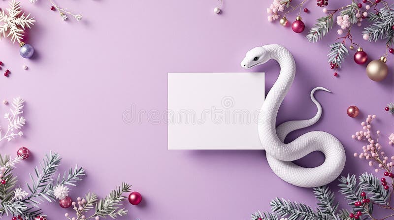 A White Snake Coils Around a Blank Canvas, Surrounded by Colorful ...
