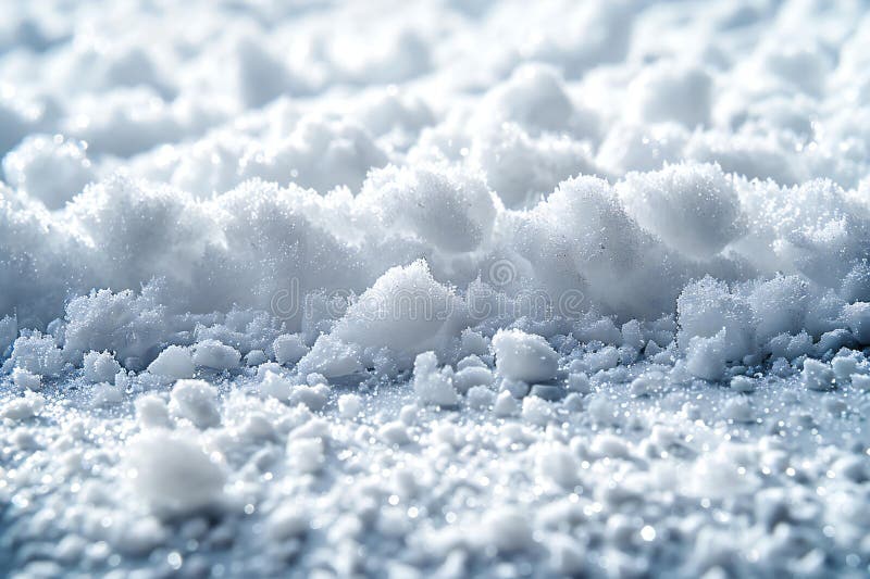 White Snow Background with a Small Pile of White Powder at the Bottom ...