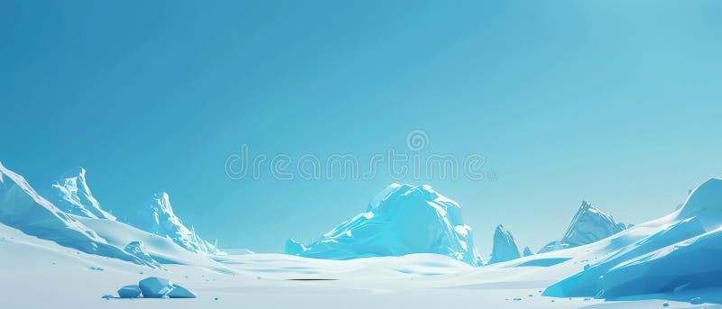 White Snow-capped Mountain Range with Gentle Snowy Slopes and Sharp ...