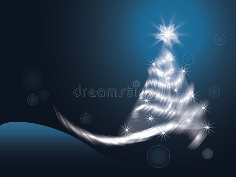 White Snow Christmas Tree Background Stock Vector - Illustration of ...