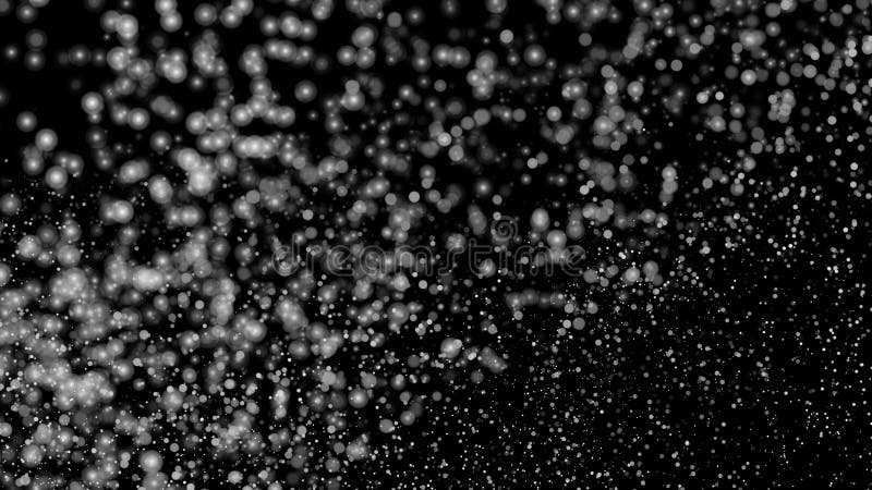 White Snow Falling on Isolated Black Background Stock Illustration ...