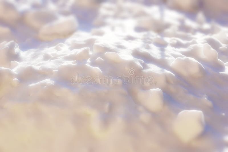White Snow Glows in the Sun Winter Weather Close-up Stock Image - Image ...