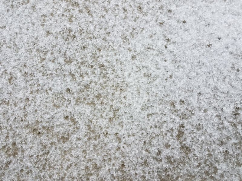 White Snow and Ice on Grey Cement Ground Stock Image - Image of white ...