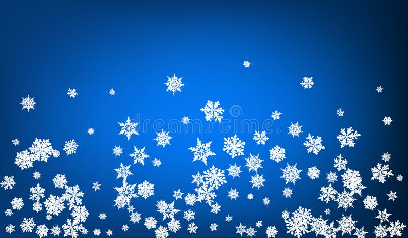 White Snow Panoramic Vector Blue Background Stock Illustration ...