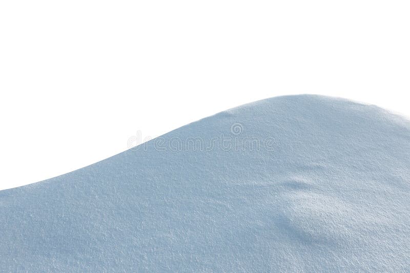 White Snow Texture. Snowdrift Isolated on White Background. Stock Image ...