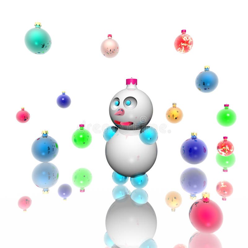 White snowball stock illustration. Illustration of holiday - 7195165