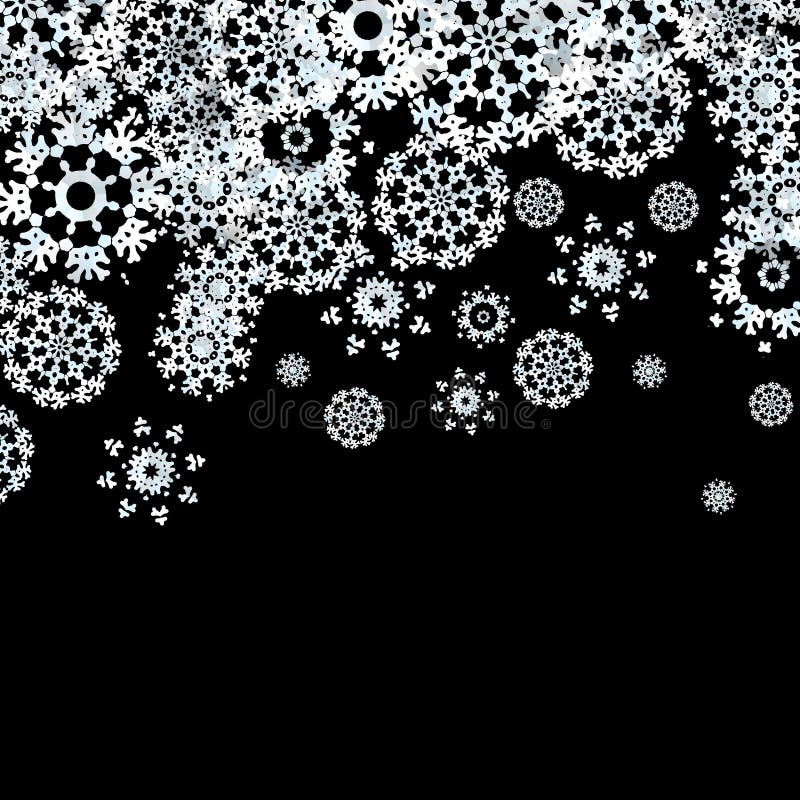 Snow Blizzard Effect on Transparent Background Vector Stock Vector ...