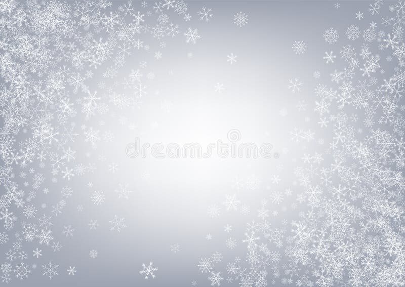White Snowflake Vector Gray Background. Light Stock Illustration ...
