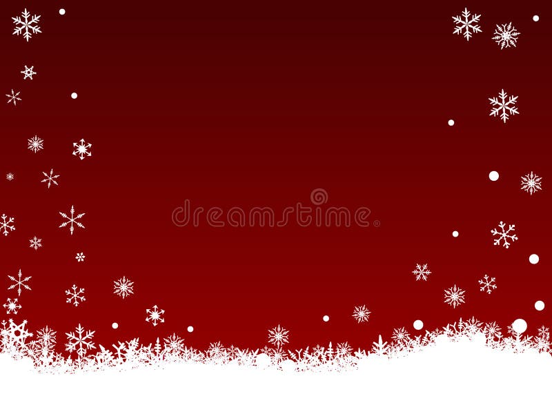 Christmas Snowflakes Border Stock Illustration - Illustration of snowy ...