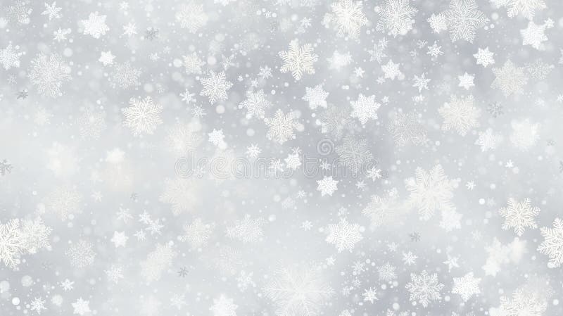 White Snowflakes on a Plain White or Blue Background, Highlighting ...