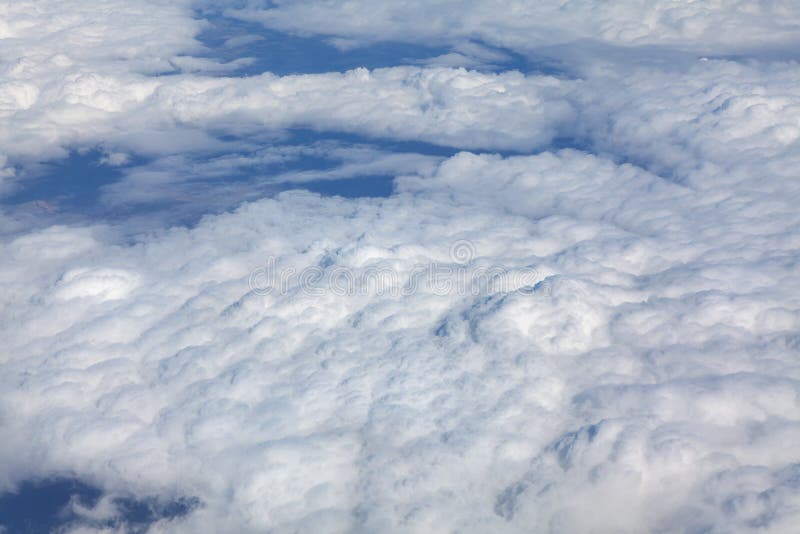 White snowy clouds stock image. Image of clear, flight - 164231975