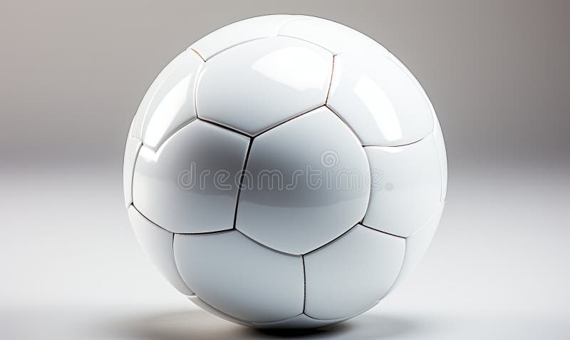 White Soccer Ball Resting on Table Stock Photo - Image of game, simple ...