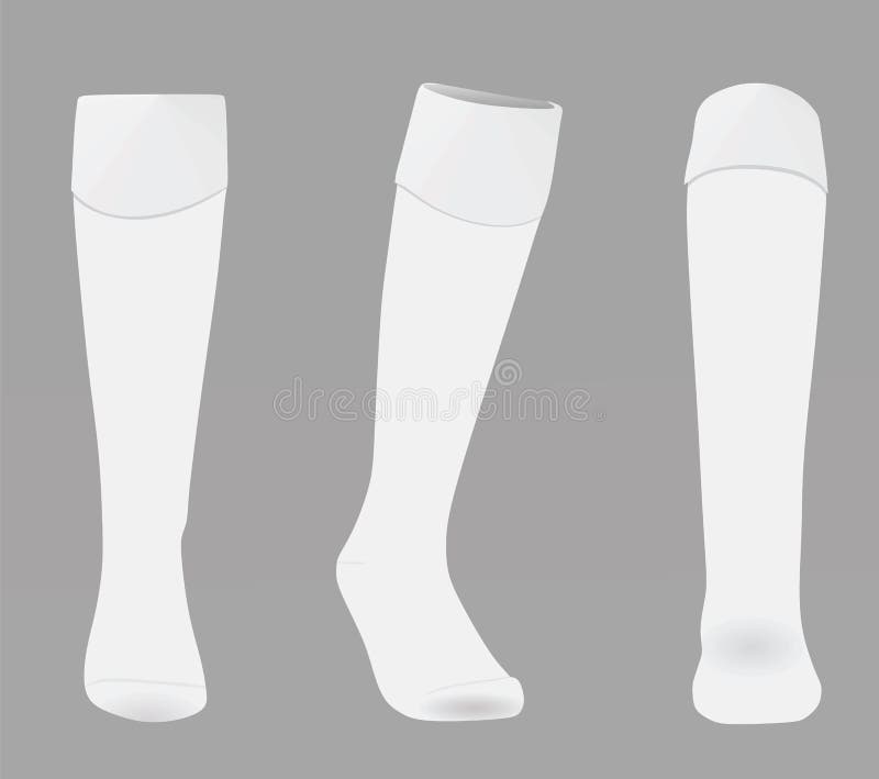 Socks front and back view stock vector. Illustration of elastic - 97496213