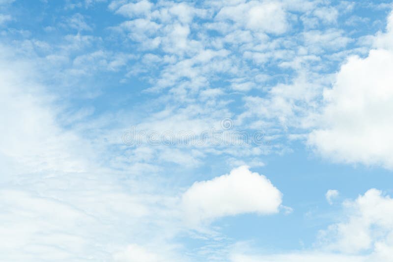White Soft Cloud Texture on Blue Sky Backdrop Stock Photo - Image of ...