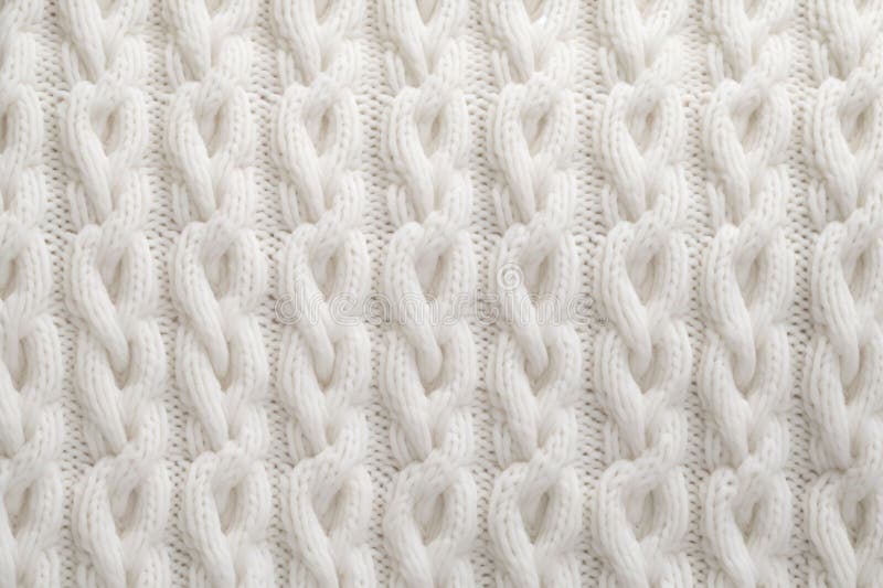 White Soft Woolen Handmade Knitted Clothes Texture. Generative AI Stock ...