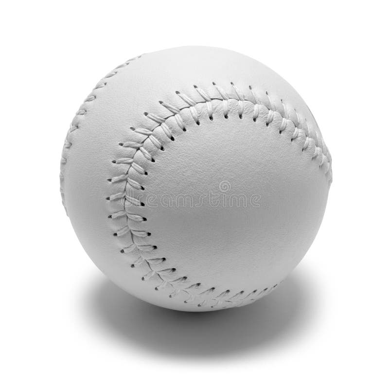 White Softball stock photo. Image of front, sport, space - 295728612