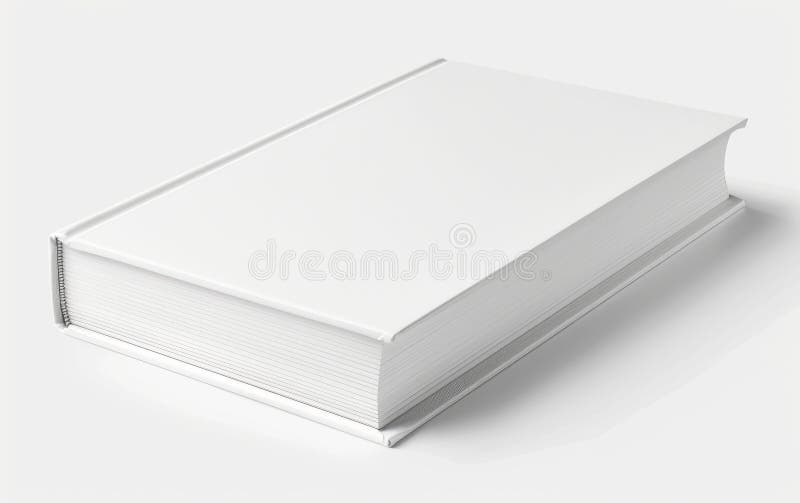 White Softcover Book Isolated on White Background, Stock Photo - Image ...