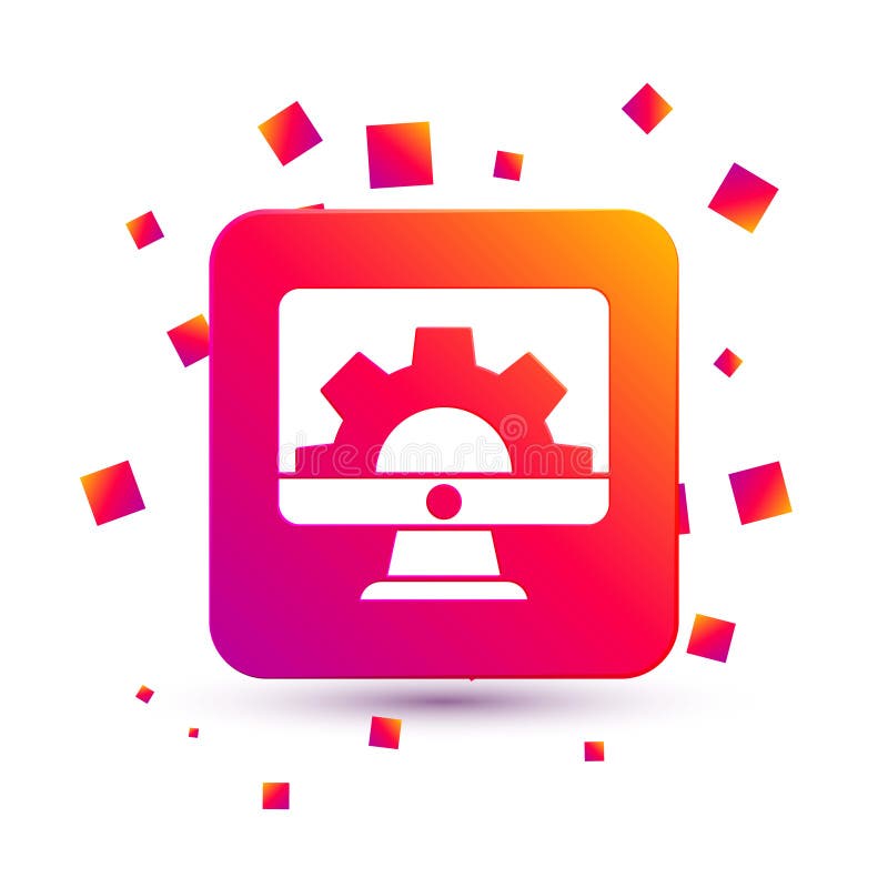 White Software, Web Development, Programming Concept Icon Isolated on ...