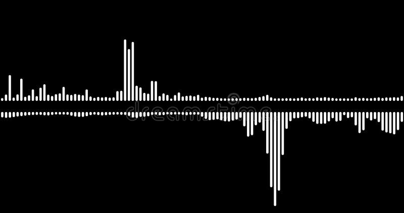 White sound audio spectrum stock footage. Video of loop - 316501028