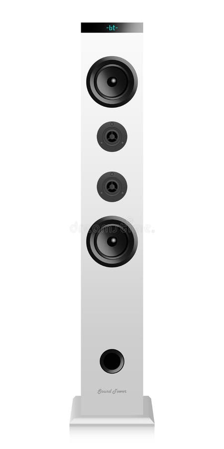 White Sound Tower stock vector. Illustration of acoustic - 121408633
