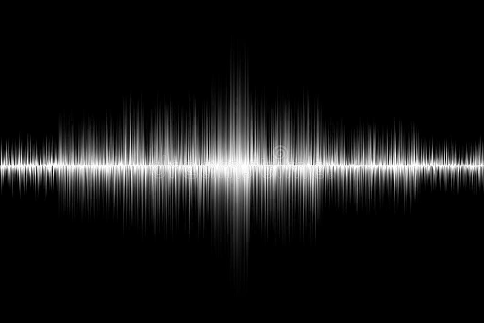 White Sound Wave Background Stock Photo - Image of techno, music: 62697268
