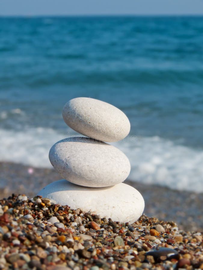 White Spa stones. stock image. Image of health, relaxation - 44001251